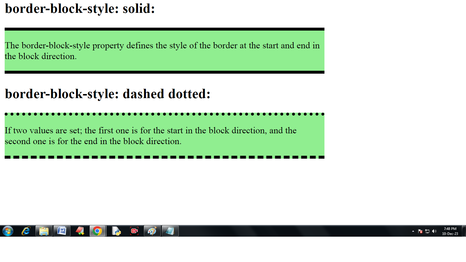 Css border properties with examples - HTML CSS