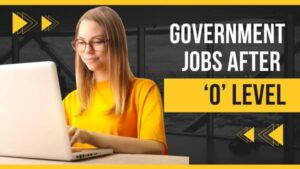 Government jobs after O level in 2025 - O Level
